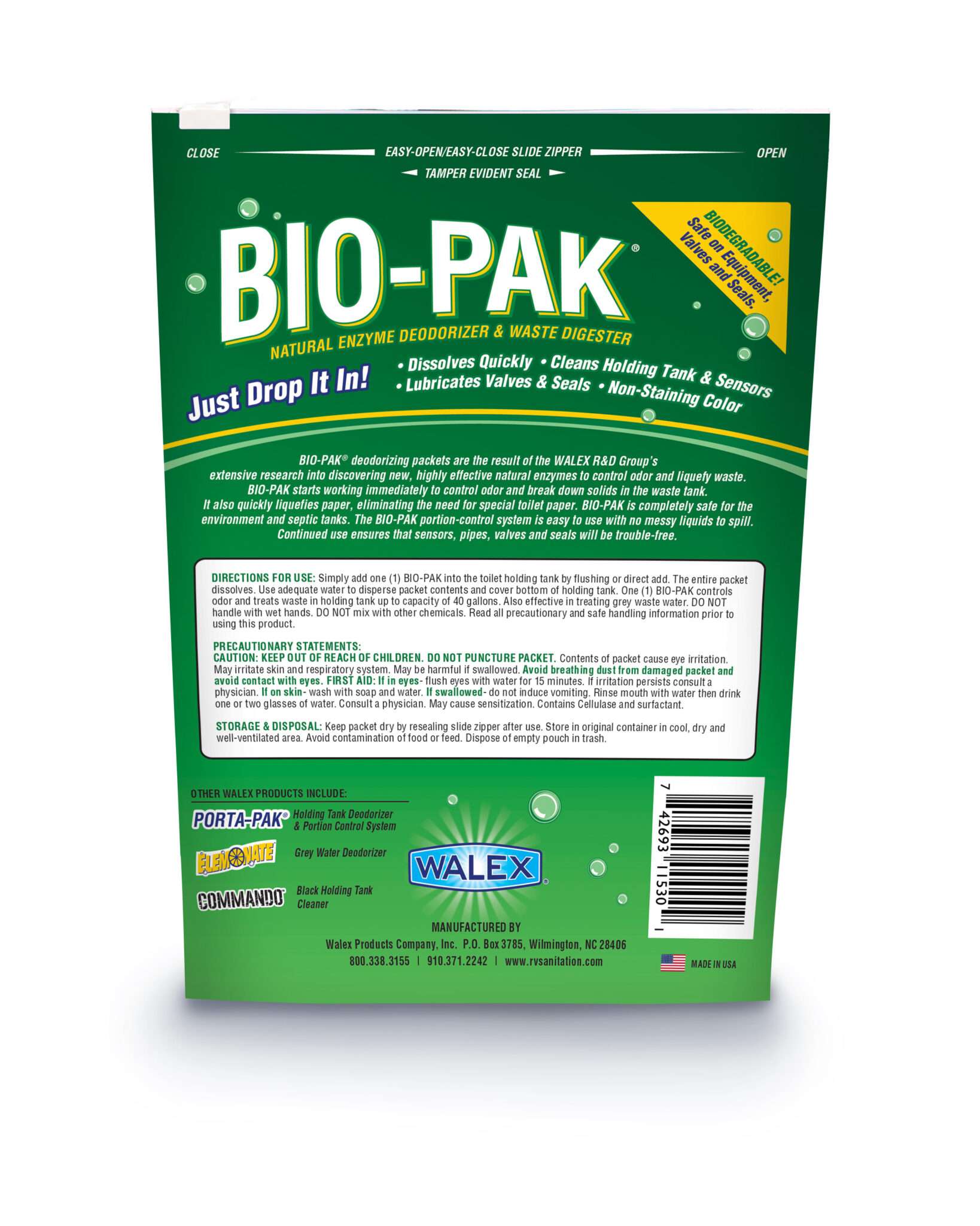 Bio-Pak® RV Alpine Fresh | Walex Products Company, Inc.