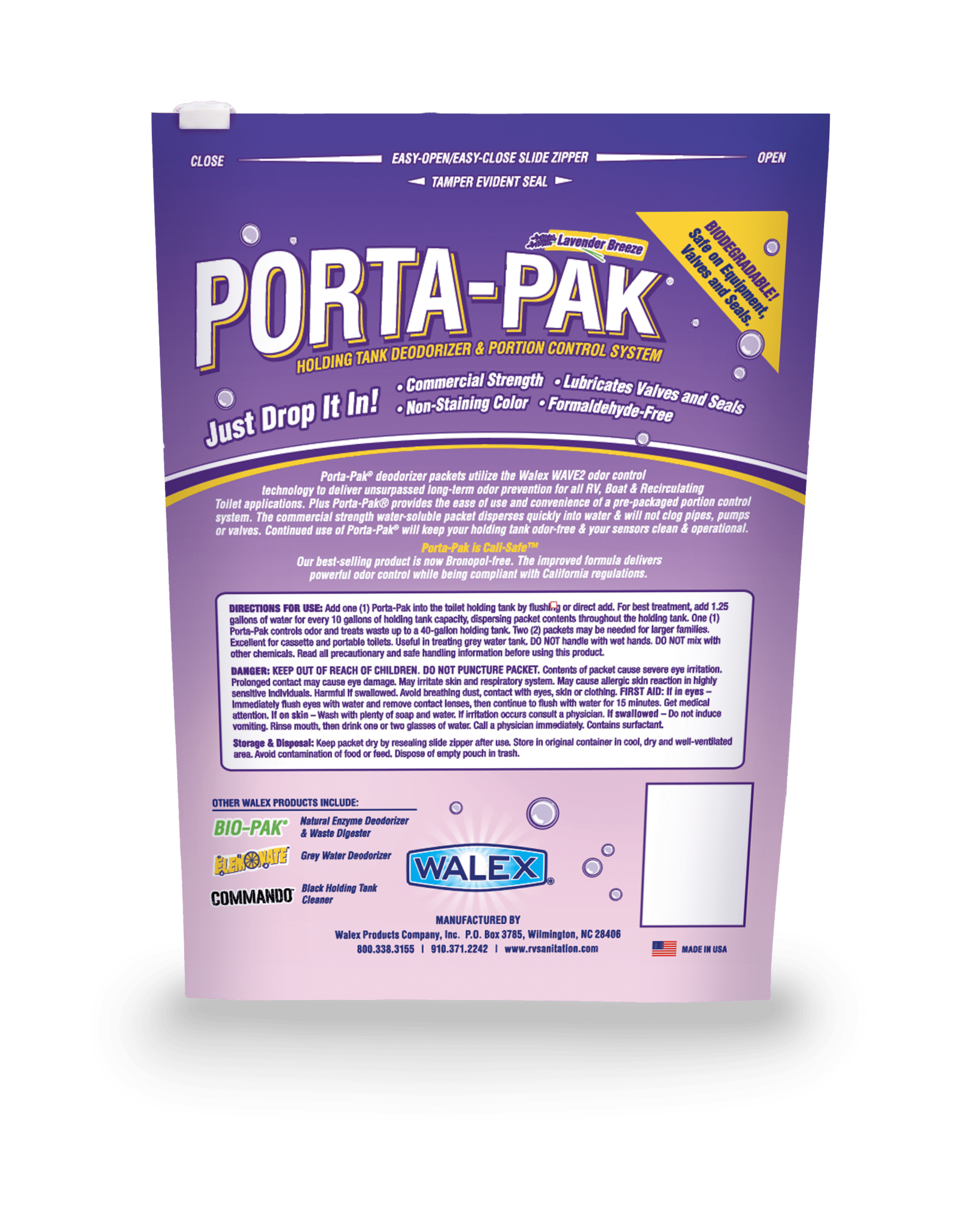 Porta-Pak RV | Walex Products Company, Inc.